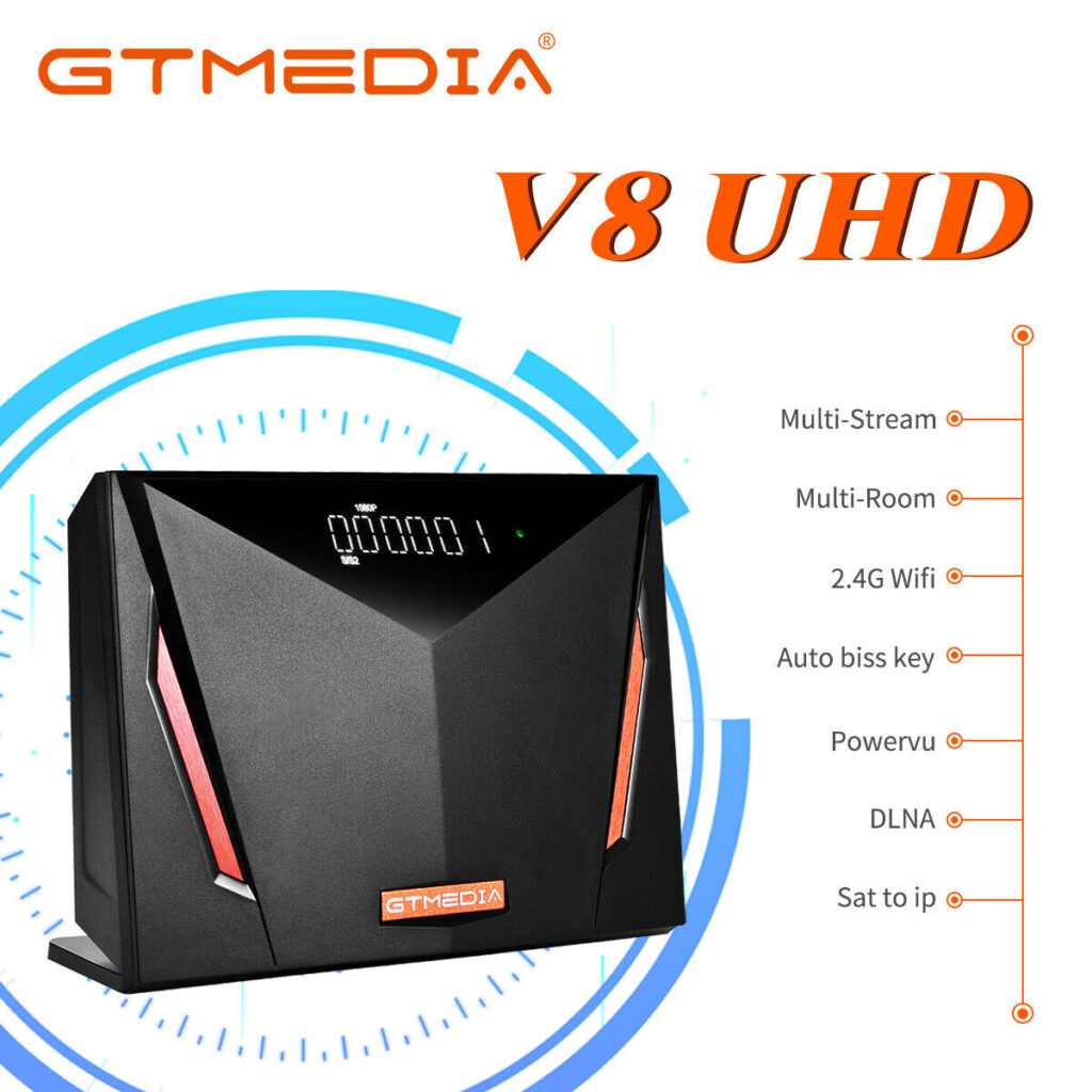 GTMEDIA V8 UHD 4K Satellite Receiver Open SKY ITALIA - SKY UK - SKY ...